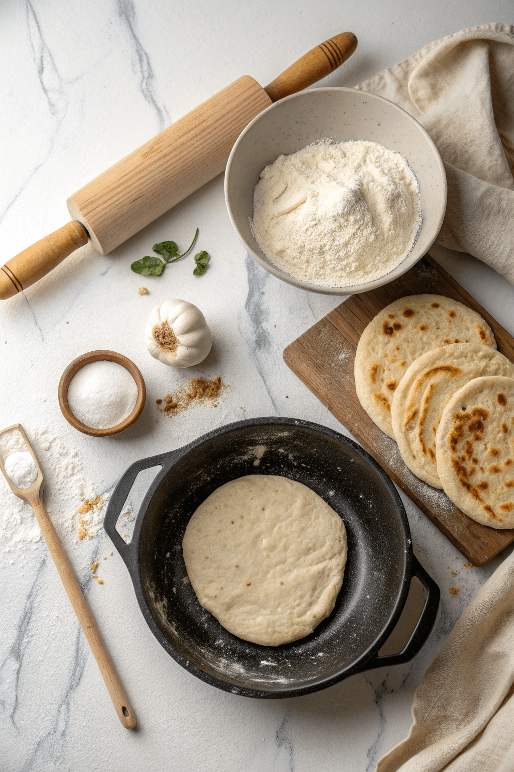 Sourdough Discard Flatbread Recipe That’s Soft, Tangy & Ready Fast