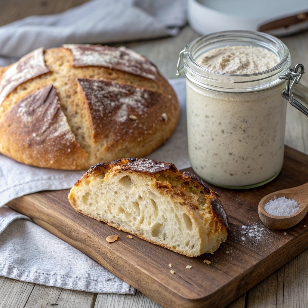 Overnight Dutch Oven Bread with Sourdough Starter: The Perfect No-Knead ...