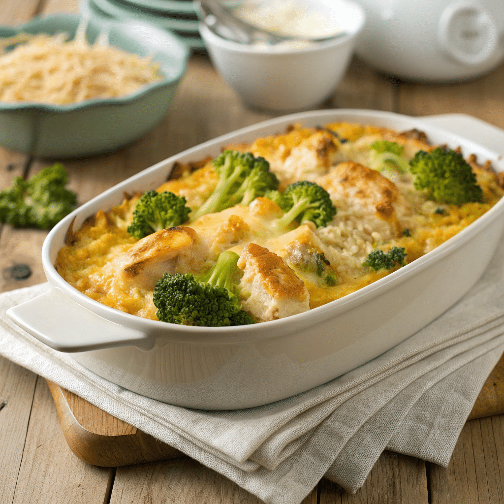 Cheesy Chicken and Rice Bake with Broccoli – A Comfort Classic That ...