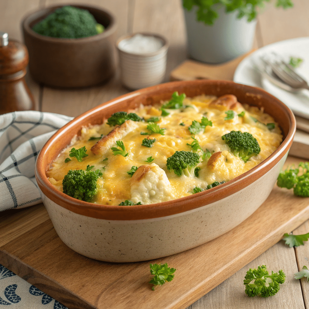Cheesy Chicken Broccoli Rice Bake: A Comforting Family Favorite