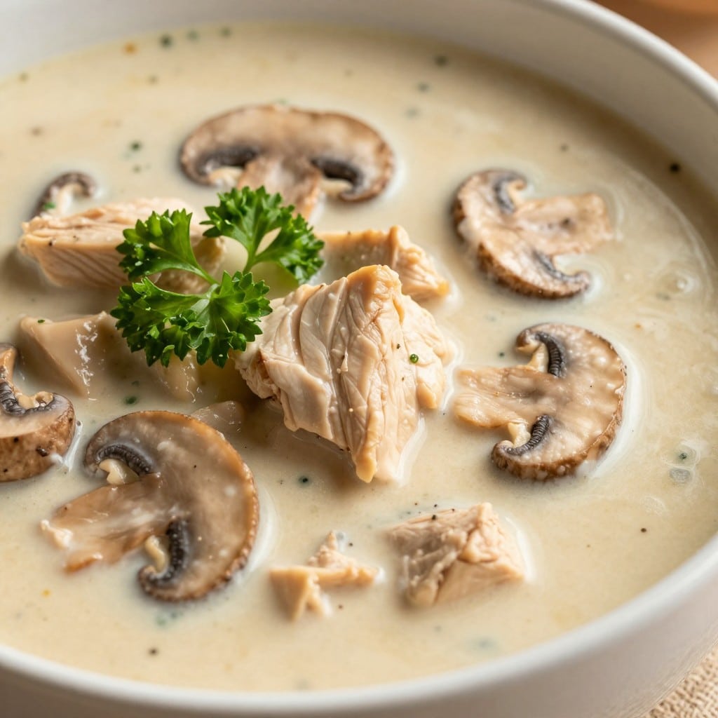 One-Pot Creamy Mushroom Chicken Soup: The Ultimate Comfort in a Single Bowl